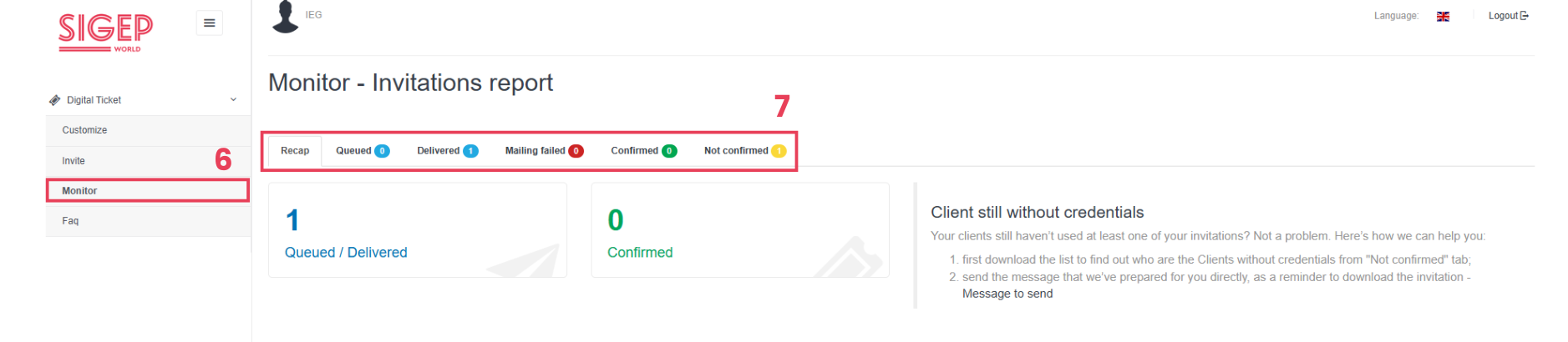 Digital Ticket Assistant | SIGEP WORLD